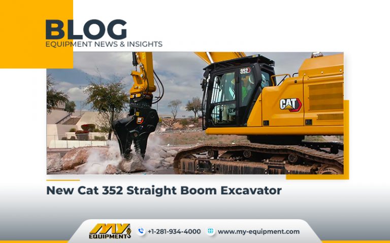 New Cat 352 Straight Boom Excavator - Heavy Equipment Market Insights ...
