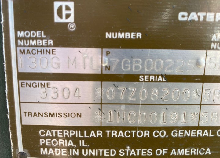 1985 Caterpillar 130G For Sale in Houston, Texas, USA | MY-Equipment.com